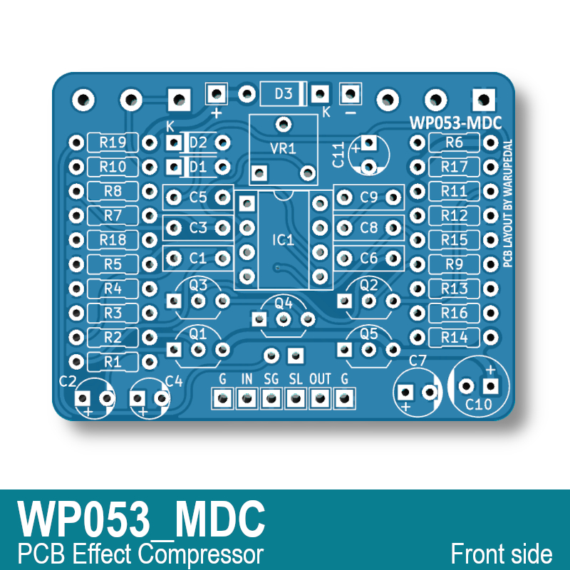 Jual PCB Efek Compressor | WP053_MDC based on MXR Dyna Comp 1590B ...