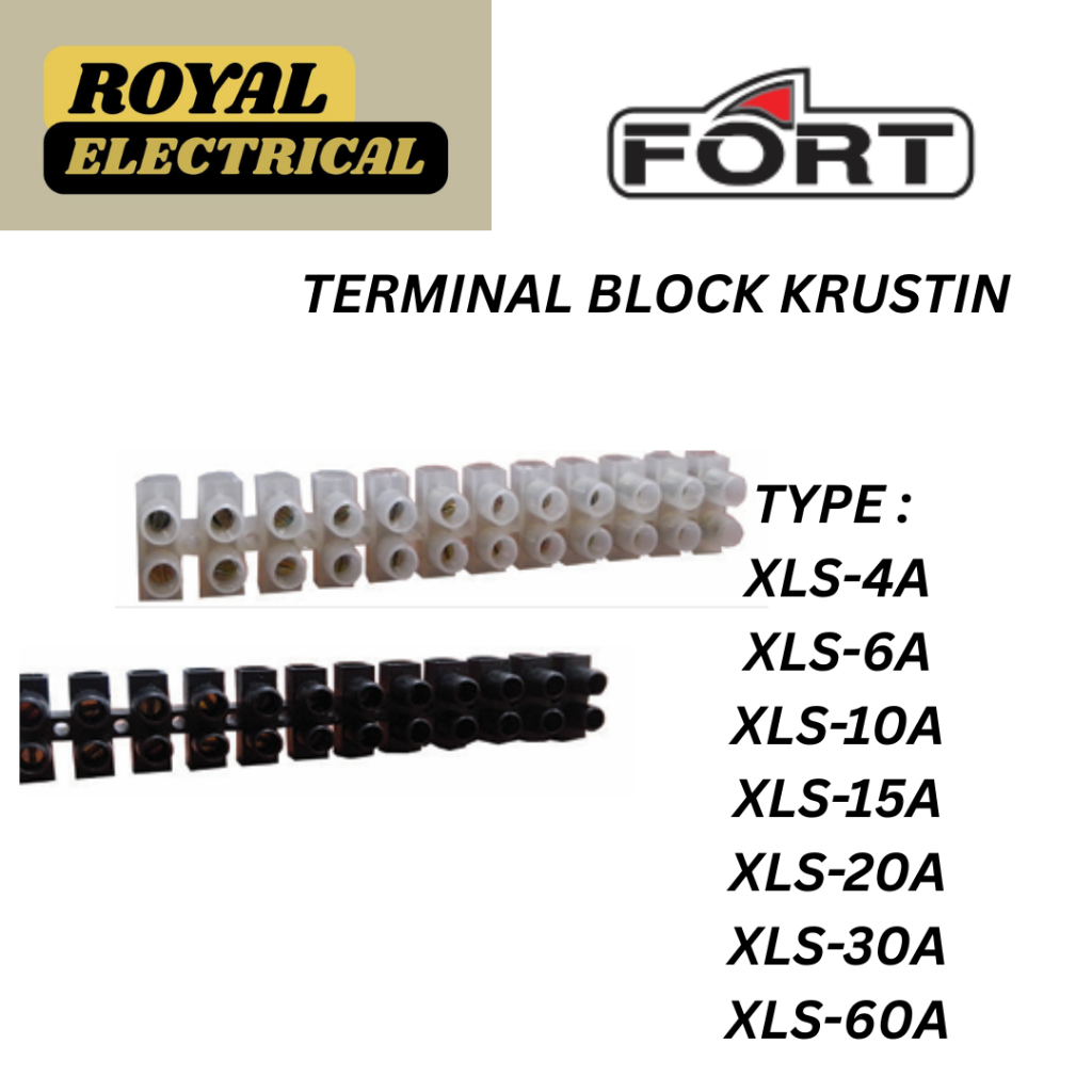 Jual FORT TERMINAL BLOCK KRUSTIN - TYPE XLS-4A / XLS-6A / XLS-10A / XLS ...