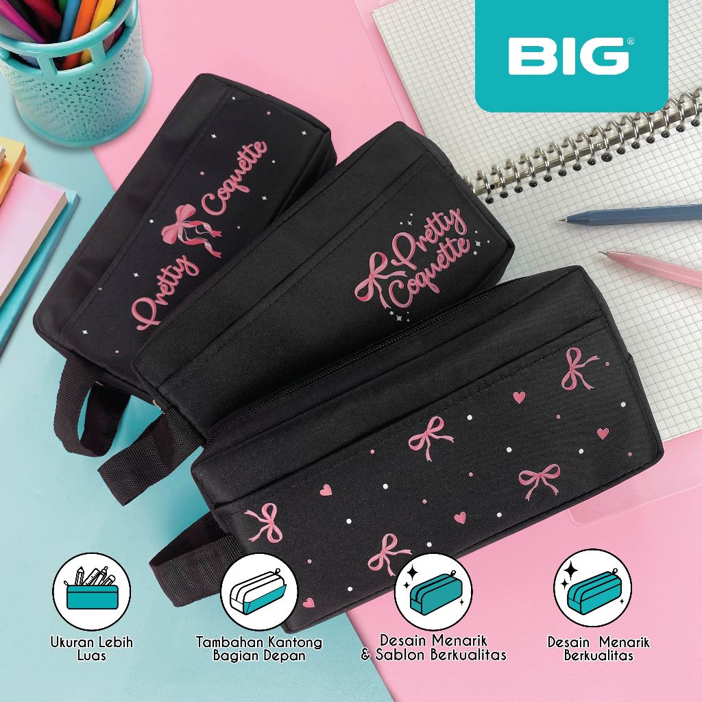 Jual BIG Tempat Pensil Kotak Pensil Model Coquette Pencil Case Jumbo ...