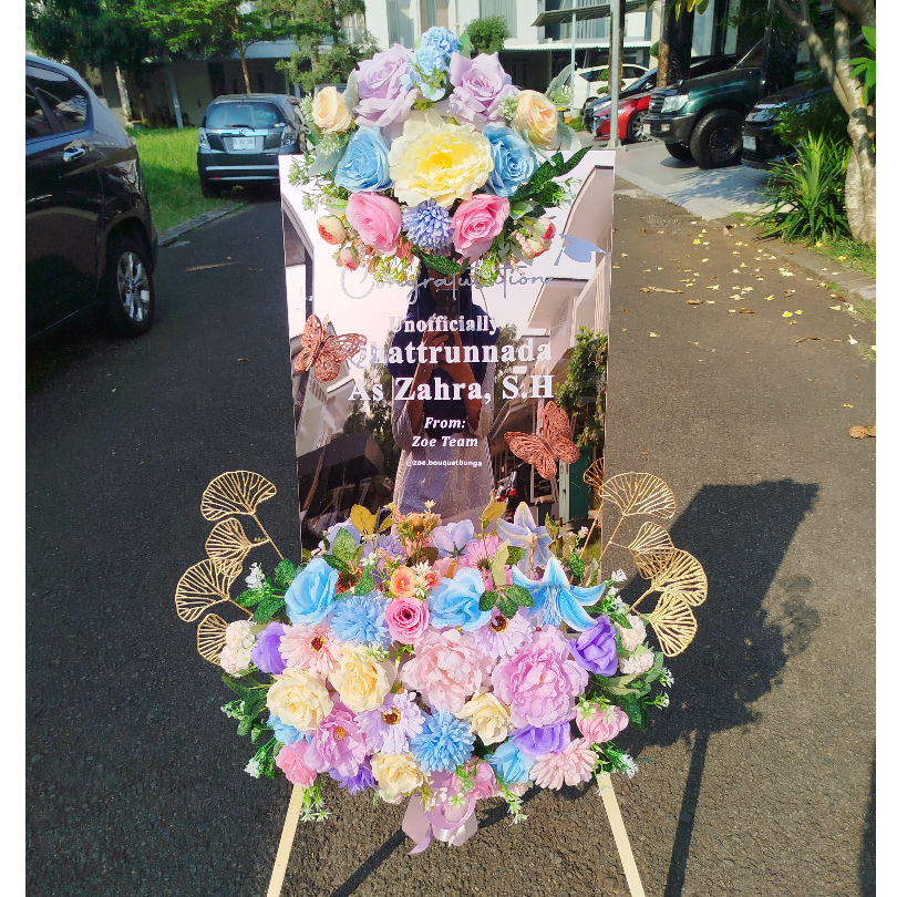 Jual Papan Bunga Kaca / Flowers Sign Mirror / Welcome Sign Mirror ...