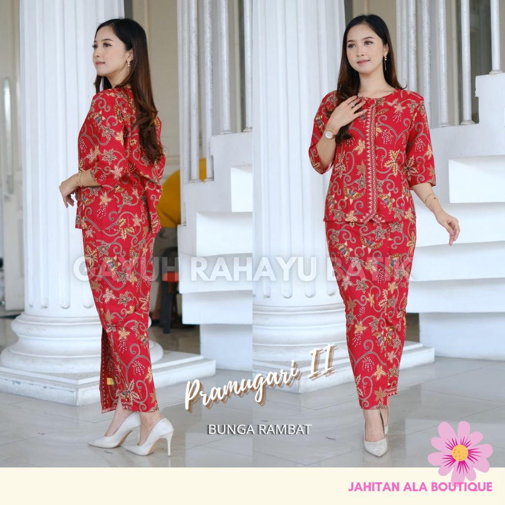 Jual PRAMUGARI 2, Setelan Batik Pramugari Terbaru, Set Baju Pramugari ...