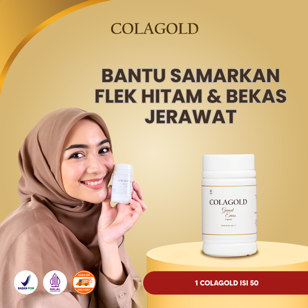 Jual Colagold Suplemen Kolagen Kapsul Gamat Emas Bantu Pudarkan Flek ...