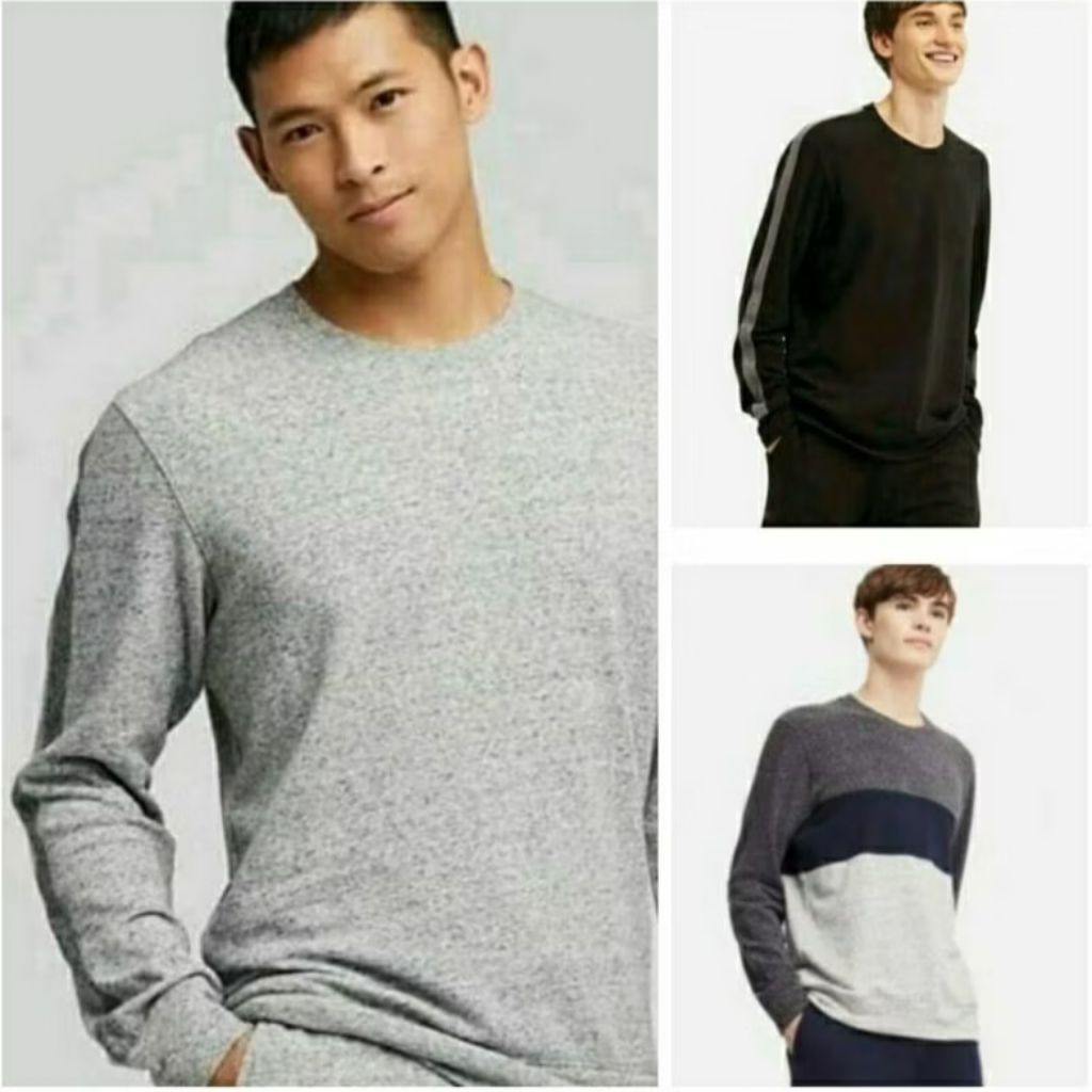 Jual SWEATER pria dewasa MERK UNIQL* ORIGINAL BAHAN LEMBUT | Shopee ...