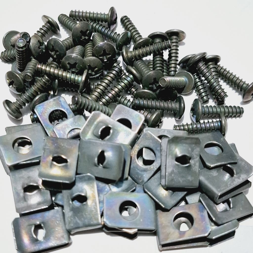 Jual 50 PCS Baut Body+Klip Motor Honda Matic & Bebek .( Skrup 4 x 16 ...