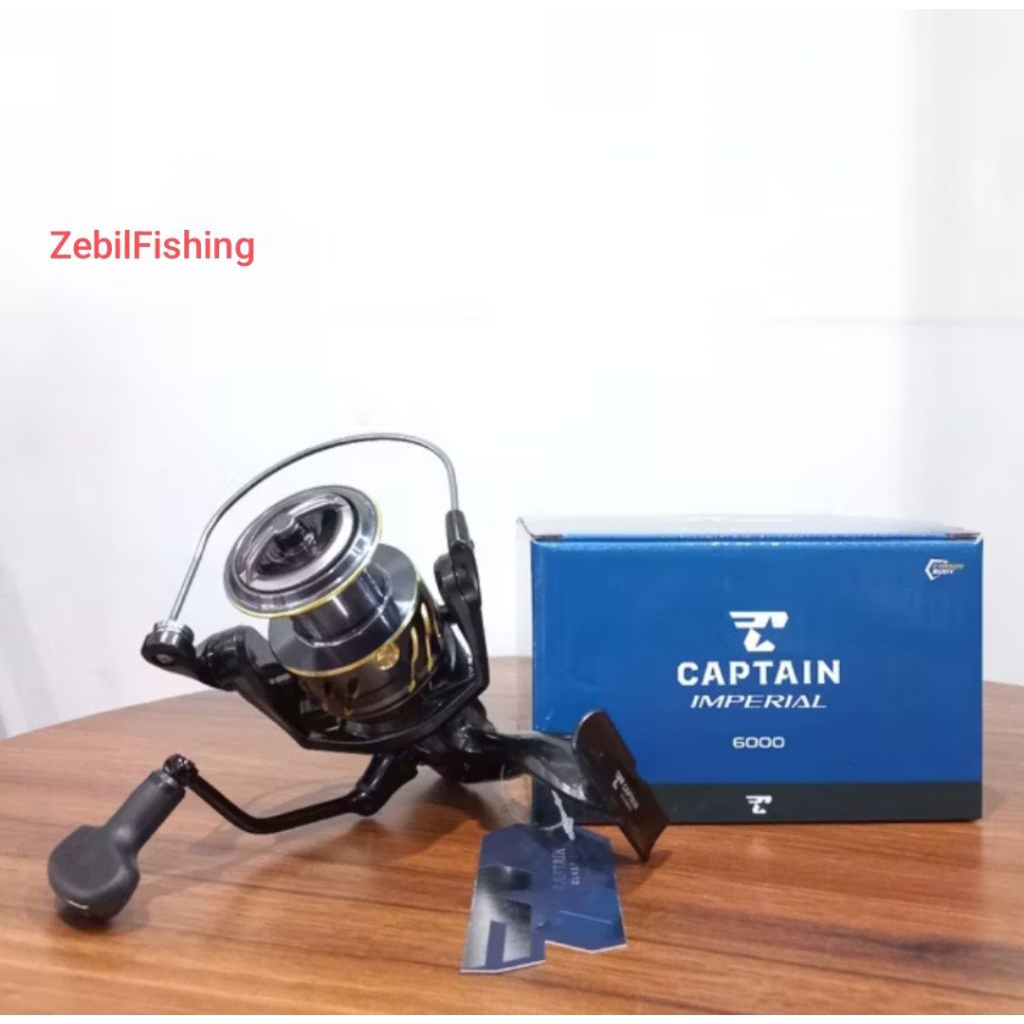 Jual Reel Pancing CAPTAIN IMPERIAL SW 1000 2000 3000 Carbon Body ...