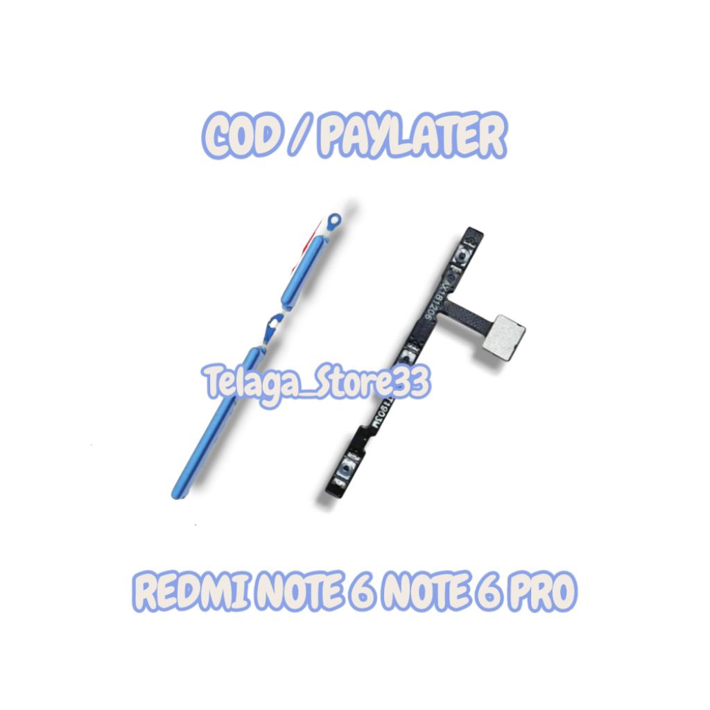 Jual Tombol Power + Flexible On Off & Volume Redmi Note 6 Note 6 Pro Set | Shopee Indonesia