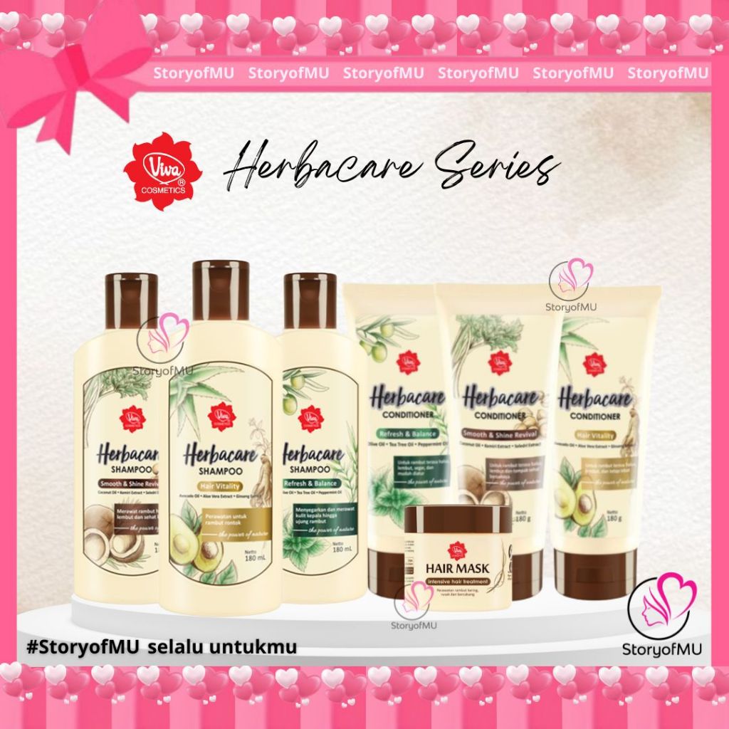 Jual VIVA Hair Herbacare Shampoo | Conditioner | Hair Mask | Shampo ...