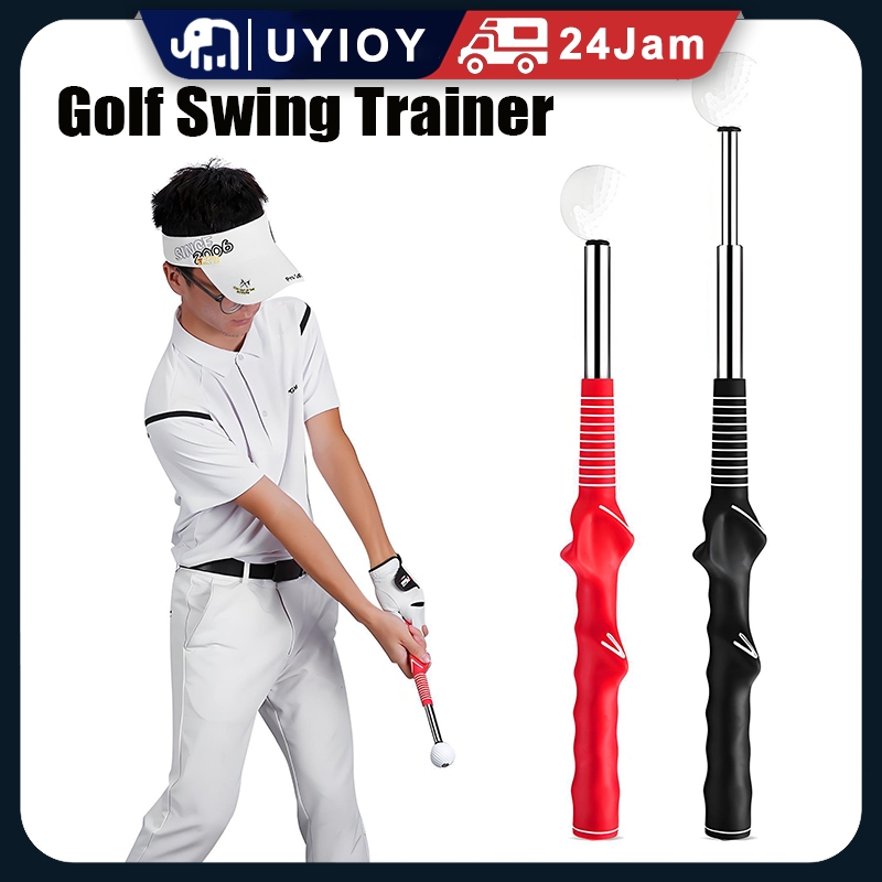 Jual Golf Swing Power Stick Trainer Aid Adjustable Golf Telescopic ...