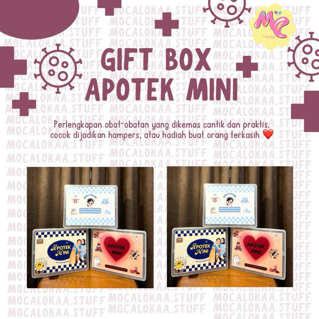 Jual STIKER+BOX (Belom Termasuk Obat) APOTEK MINI Buat Pacar By ...