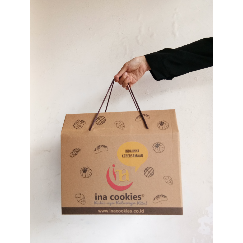 Jual Gable Box INA COOKIES Kue Kering Hampers Lebaran Kemasan Reguler ...