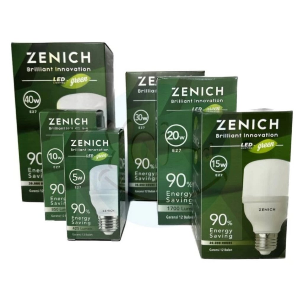 Jual Lampu LED Zenich Green 5/10/15/20/30/40/50 Watt Garansi 1 Tahun 5w ...