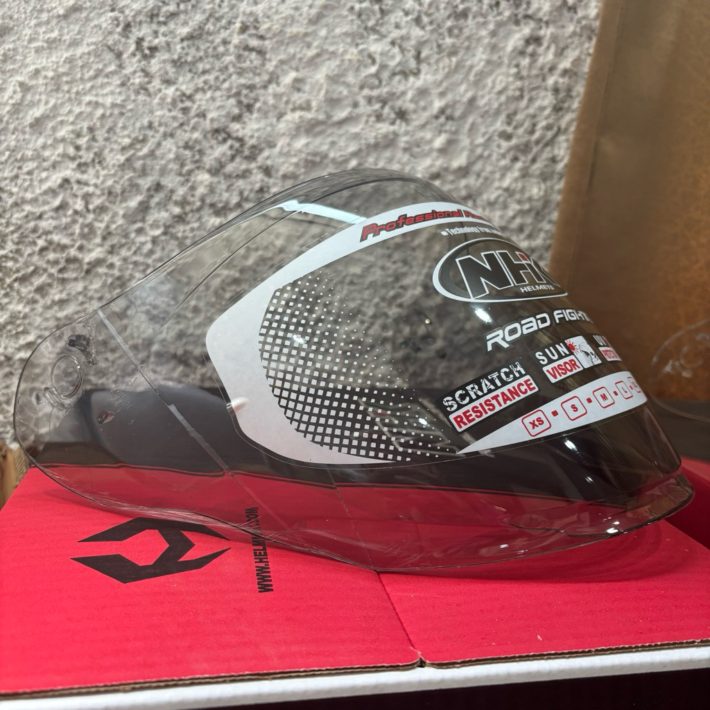 Jual VISOR NHK R1 MAX LIGHTSMOKE ORIGINAL KACA HELM HALF FACE PNP R1 ...