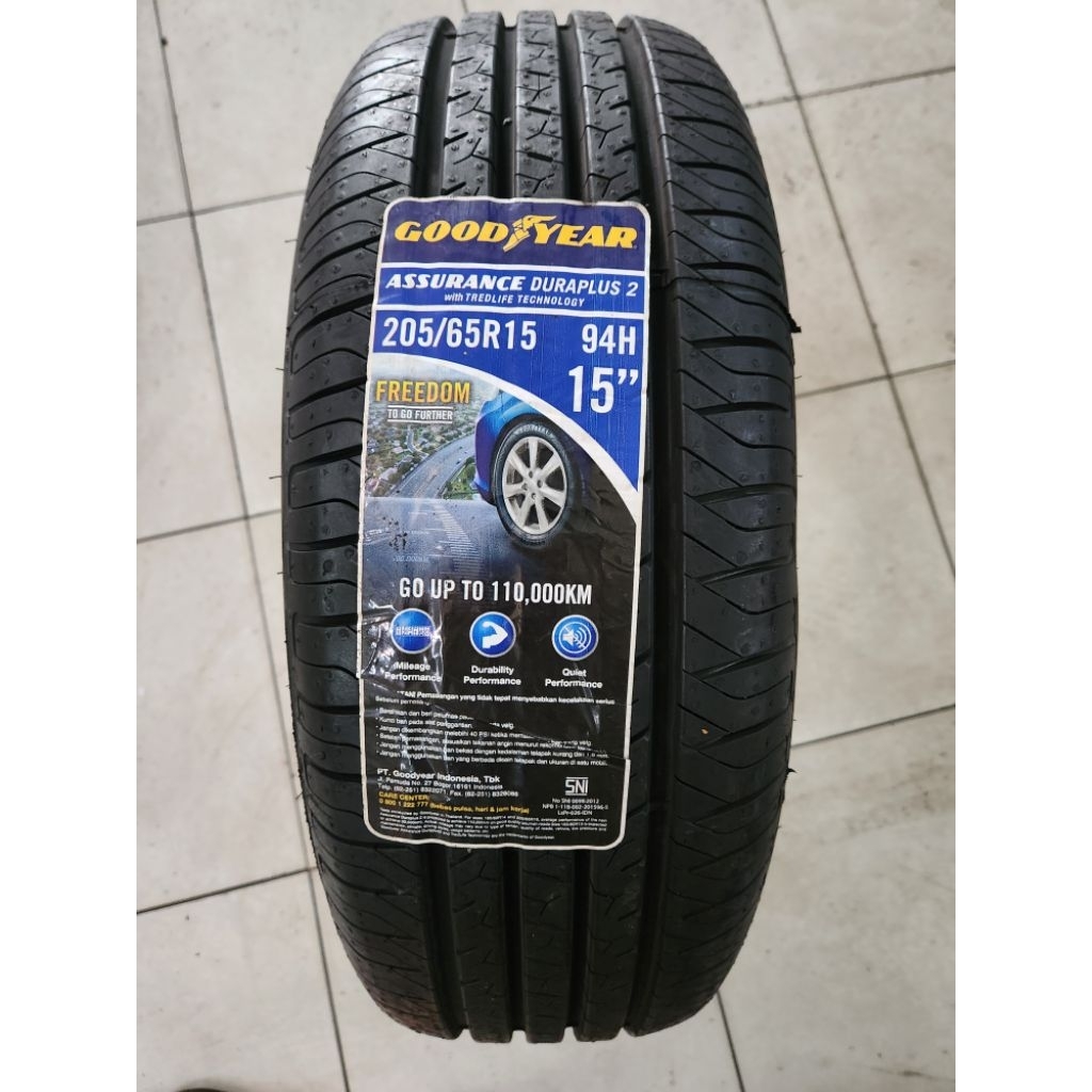 Jual Ban Goodyear Assurance Duraplus 2 205/65/R15 94H Tubeles Obral ...