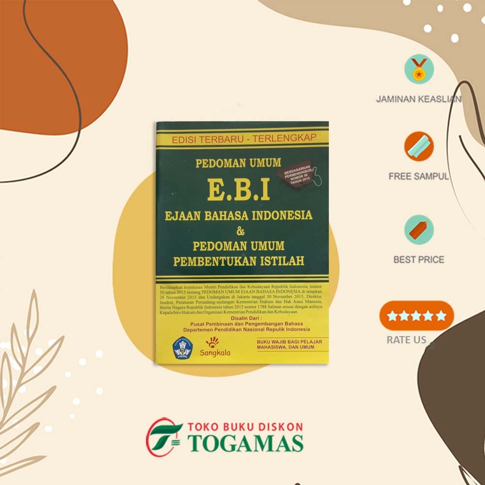 Jual PEDOMAN UMUM EBI & PEDOMAN UMUM PEMBENTUKAN ISTILAH (SANGKALA ...