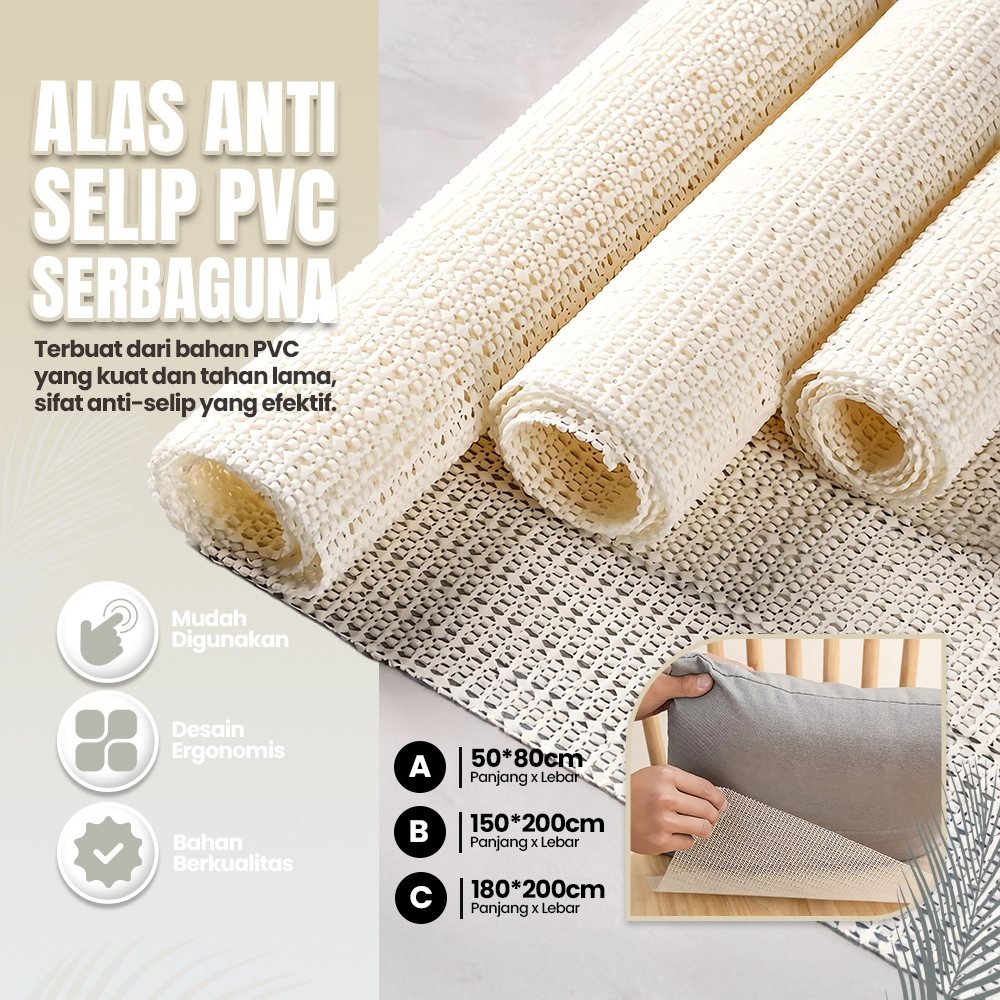 Jual Matras Anti Slip PVC Alas Karpet Sofa Lantai Yoga Ukuran 50×80 / ...
