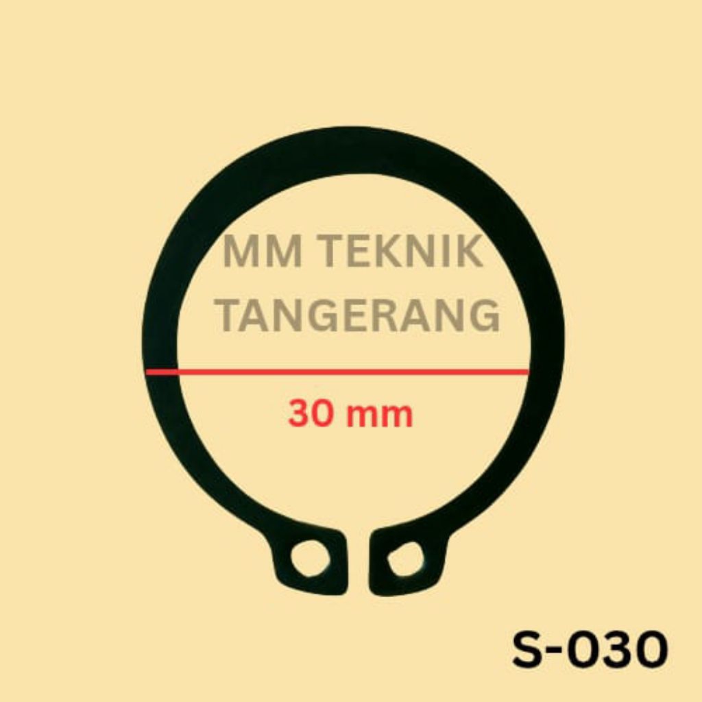 Jual Snapring S30 Snap ring Circlip External Retaining Tipe S 30 ...