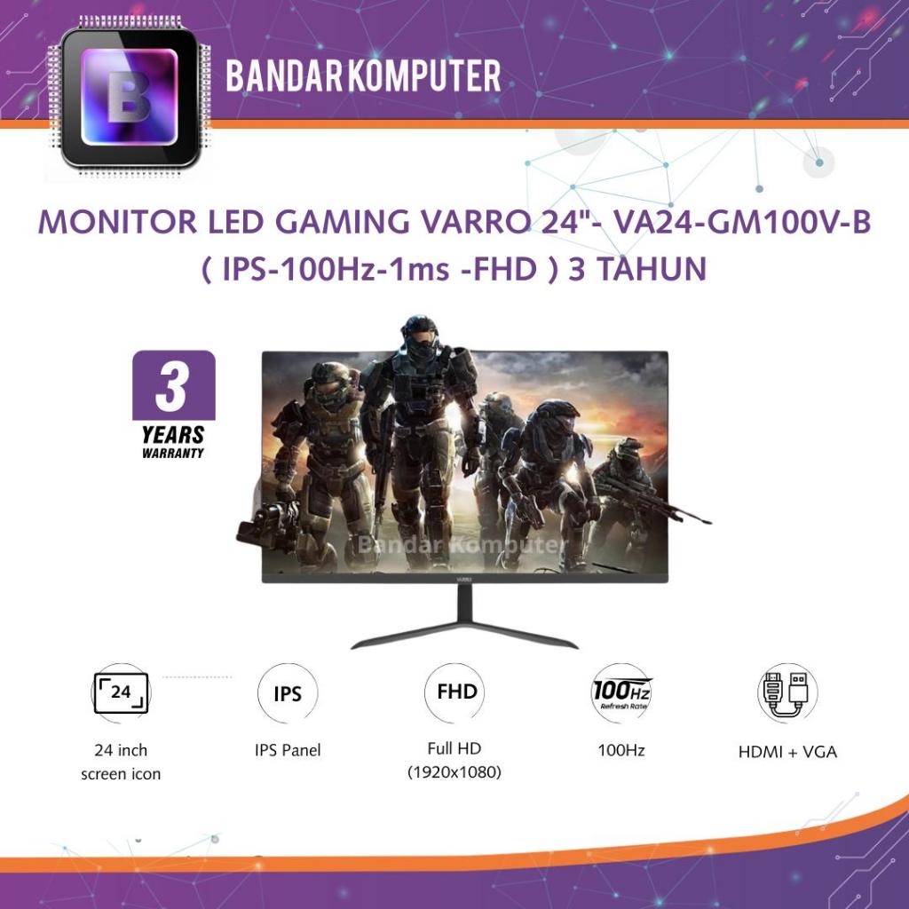 Jual MONITOR LED GAMING VARRO 24"- VA24-GM100V-B ( IPS-100Hz-1ms -FHD ...