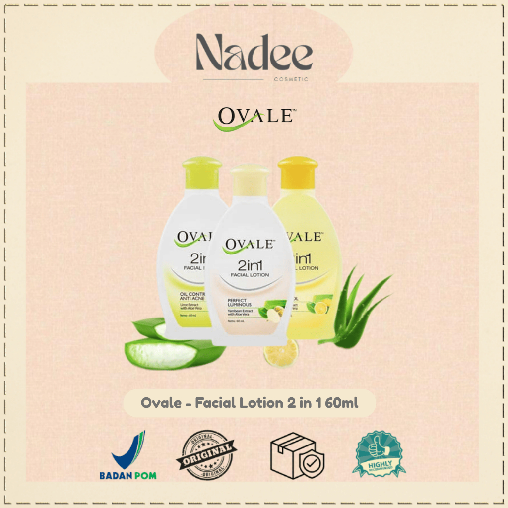Jual OVALE - 2 IN 1 FACIAL LOTION ( 60 ml ) - Pembersih Wajah Perfect ...