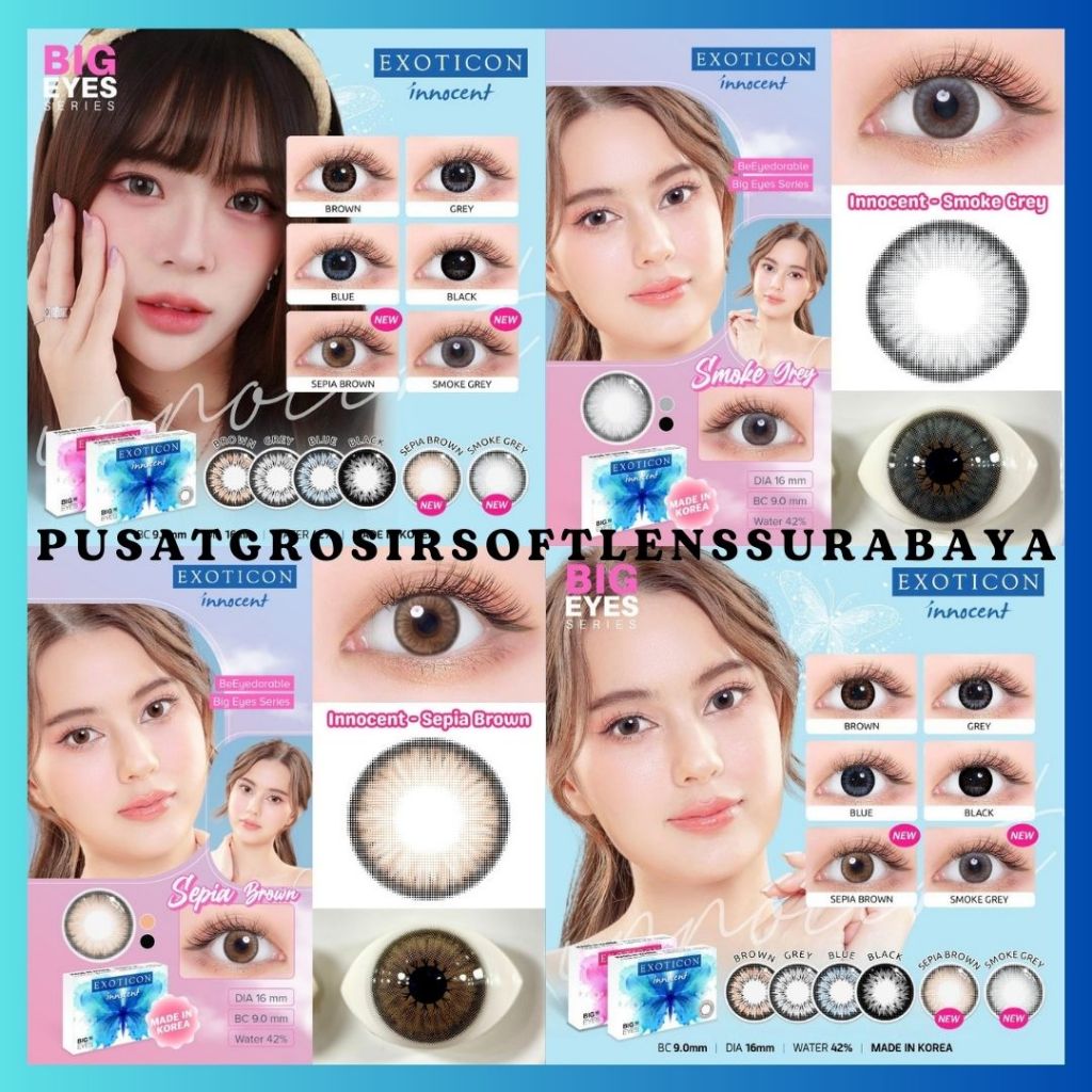 Jual SOFTLENS INNOCENT 16MM BIG EYES NORMAL ///// SOFLEN / SOPLEN ...