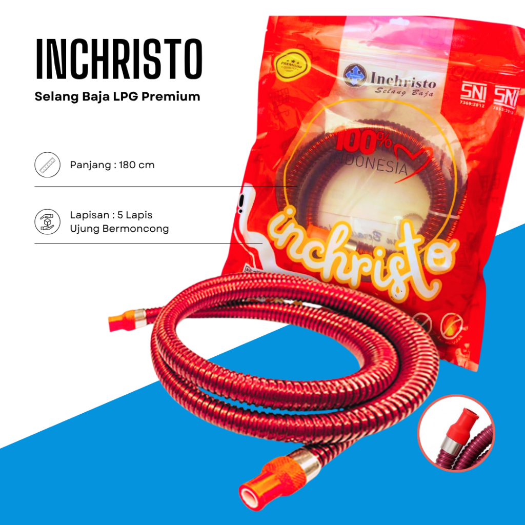 Jual Selang LPG Inchristo - Selang Gas Premium Burgundy - 100 %Asli ...