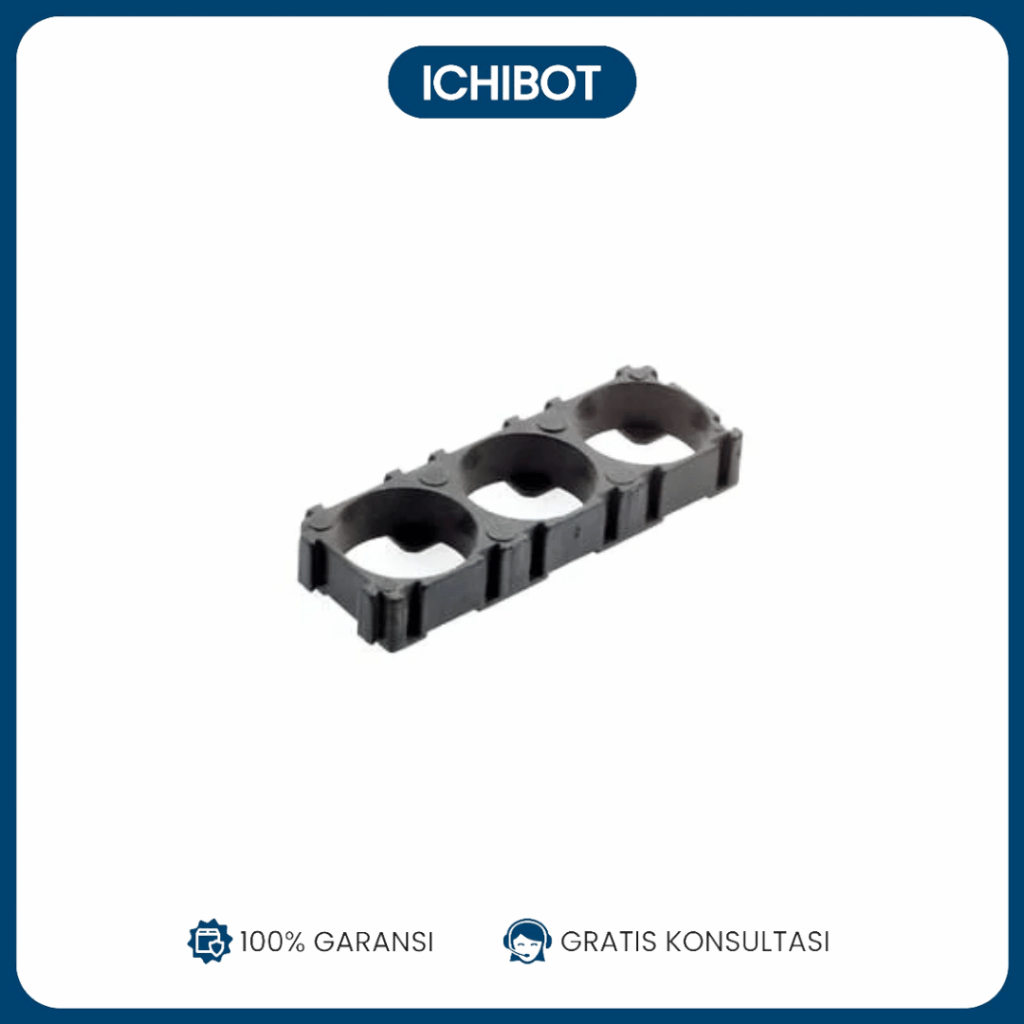 Jual 18650 lithium battery 3 bracket socket holder pack baterai 3x1 1x3 ...