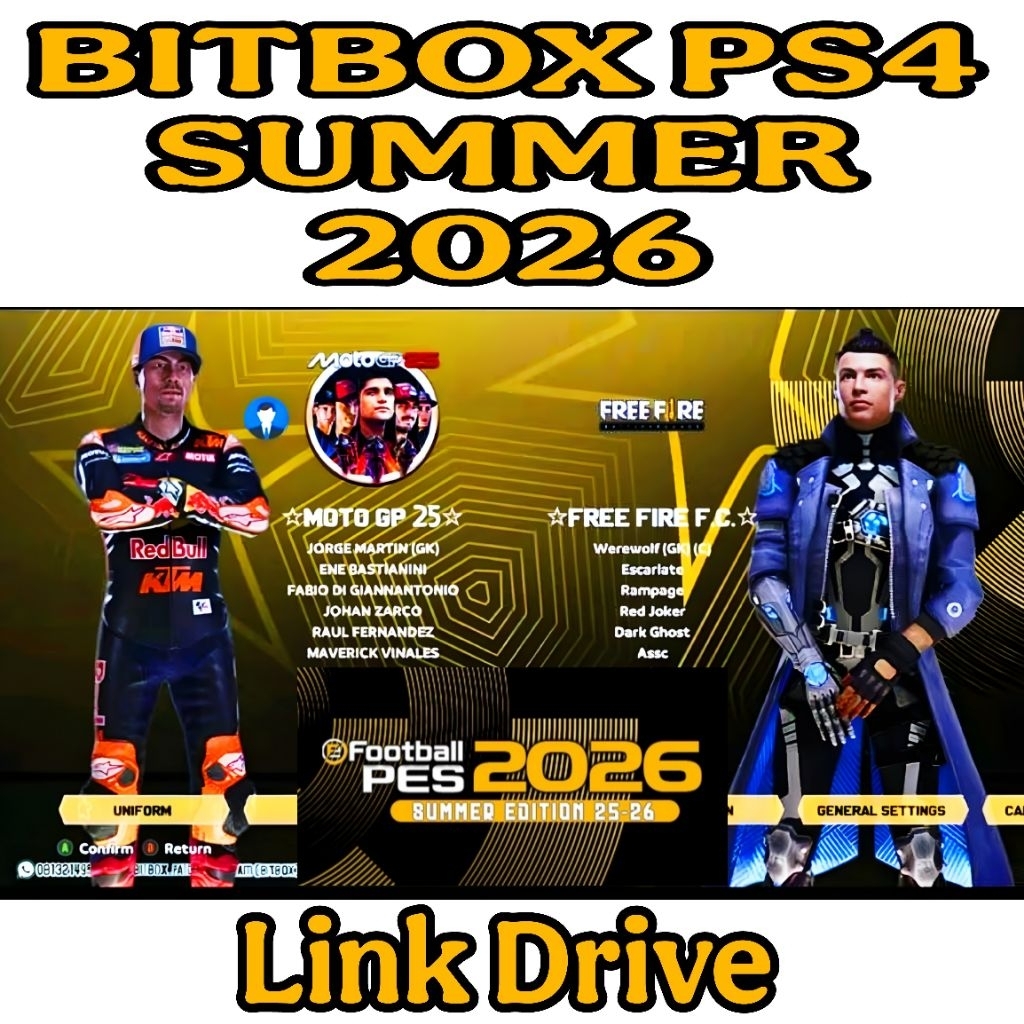 Jual New!!! PS4 HEN GAME BOLA PES - BITBOX PATCH SUMMER 2026 UPDATE JULI REV 0 - ready game ps3 ...