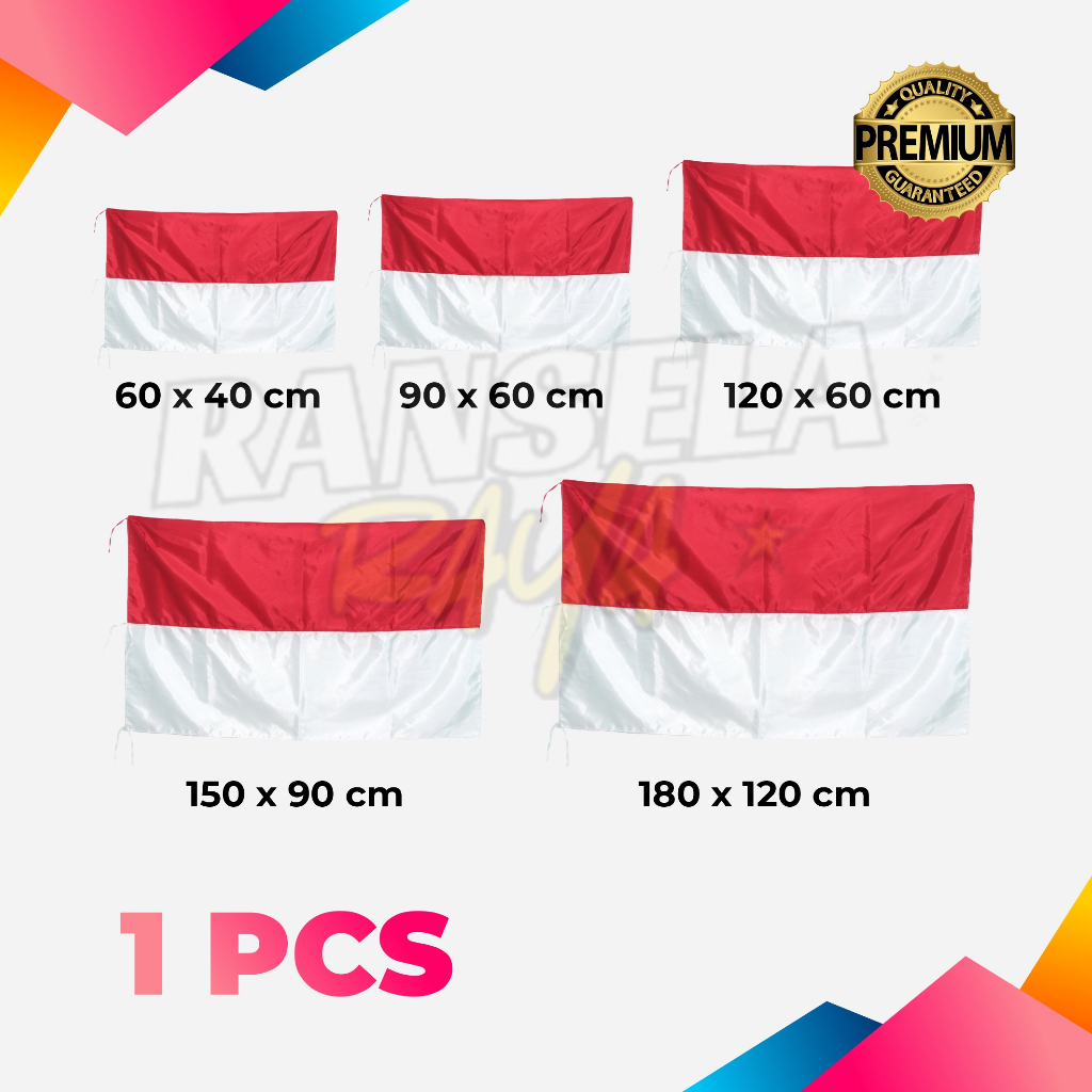 Jual Bendera Merah Putih Semua Ukuran | Kain Polyester | 1 Pcs | Shopee ...