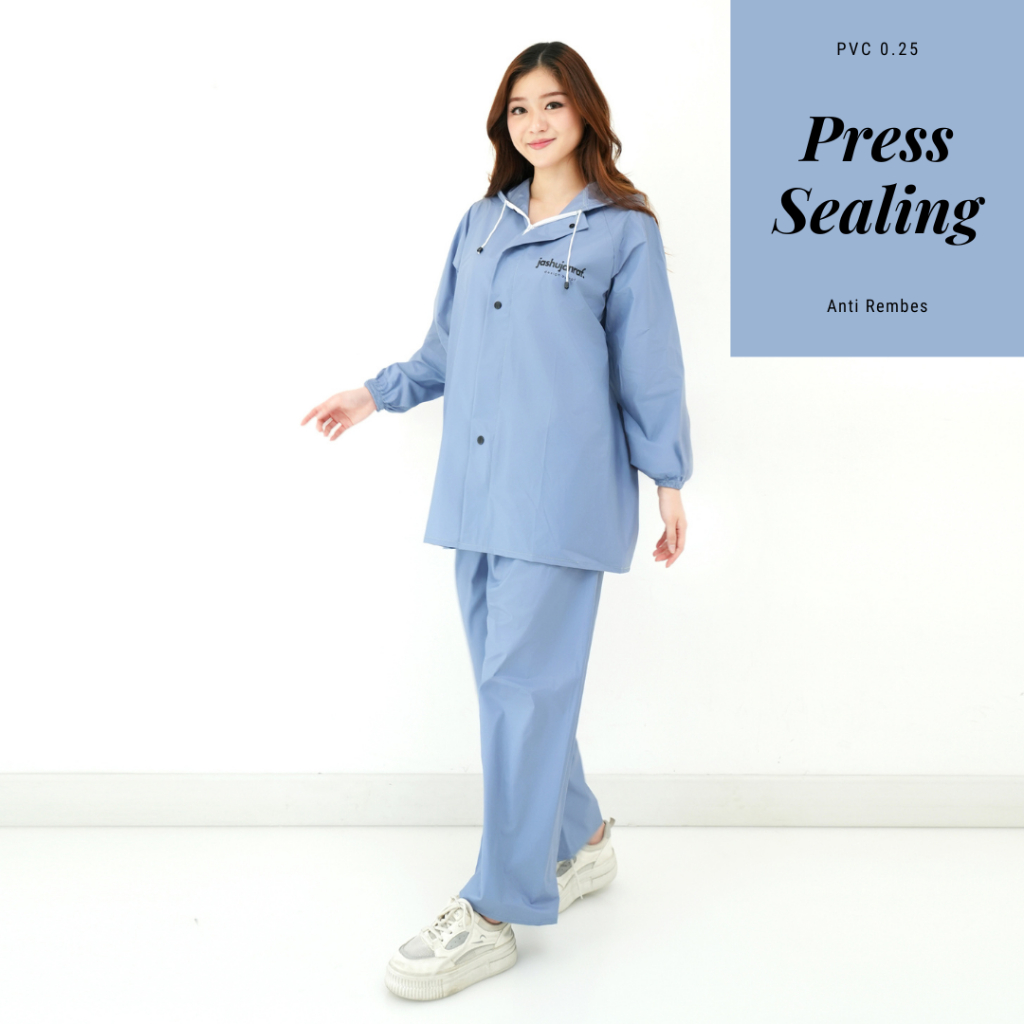 Jual Raf Jas Hujan Sky Blue Setelan Pria Wanita Dewasa | Shopee Indonesia