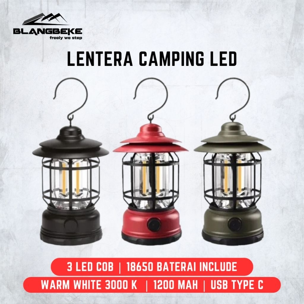 Jual Lampu LED Lentera Gantung Camping Lights Warm White USB Type C | Shopee Indonesia