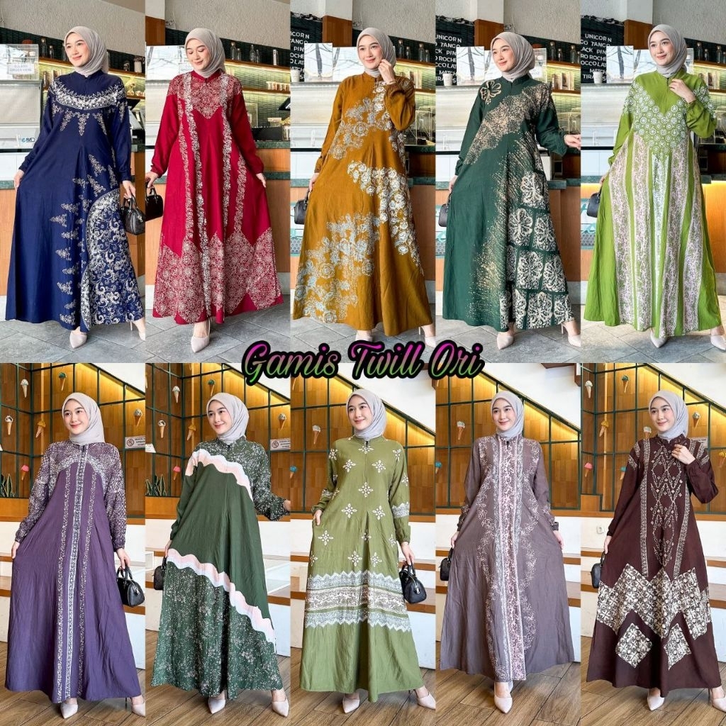 Jual GAMIS TWILL BUSUI RESLETING GAMIS WANITA GAMIS TWILL PEKALONGAN ...