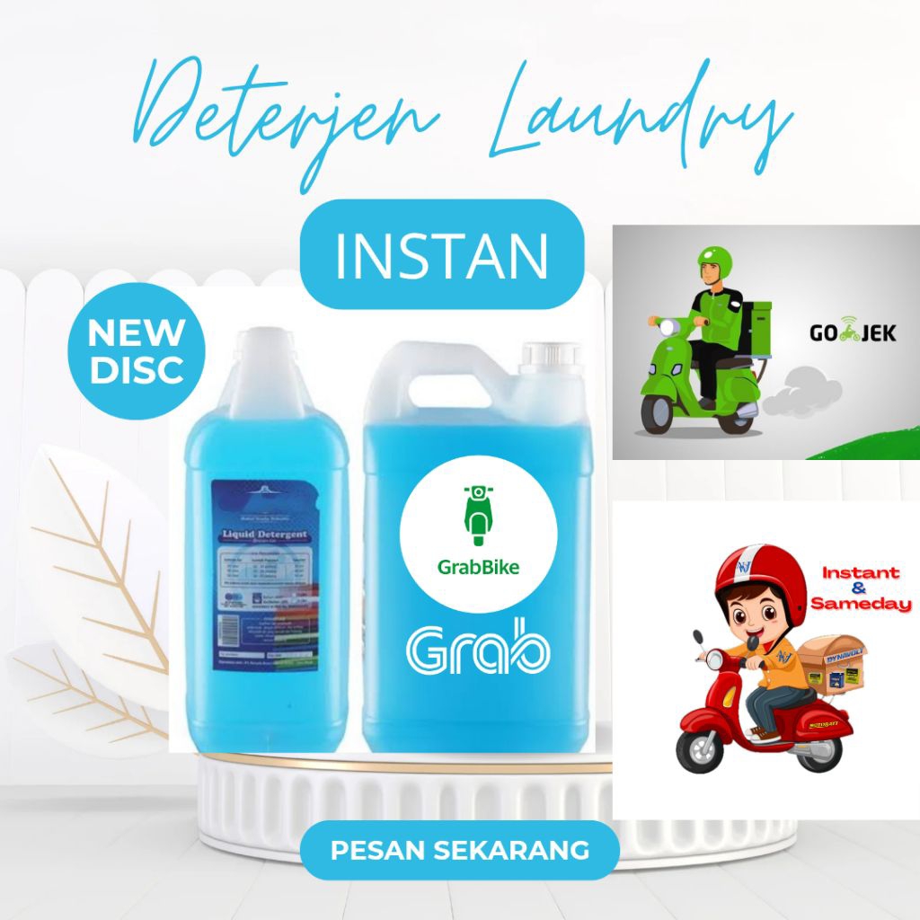 Jual PREMIUM Sabun Deterjen Cair Cuci Baju Laundry 5 Liter / 1 Liter | Shopee Indonesia