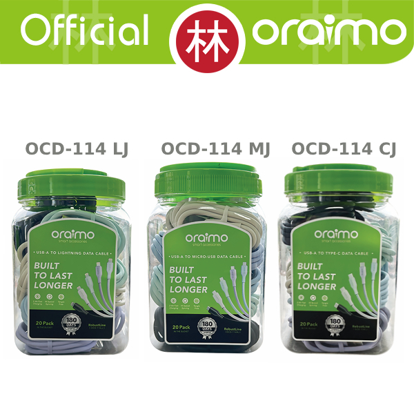Jual Oraimo OCD-114LJ /OCD-114MJ / OCD-114CJ Kabel Data Cable Fast ...