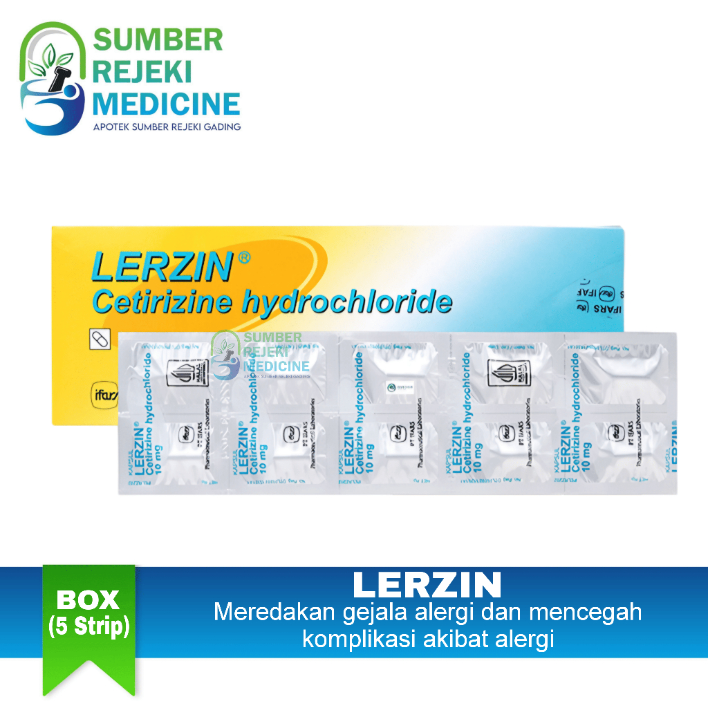 Jual Lerzin BOX (5 strip) | Shopee Indonesia