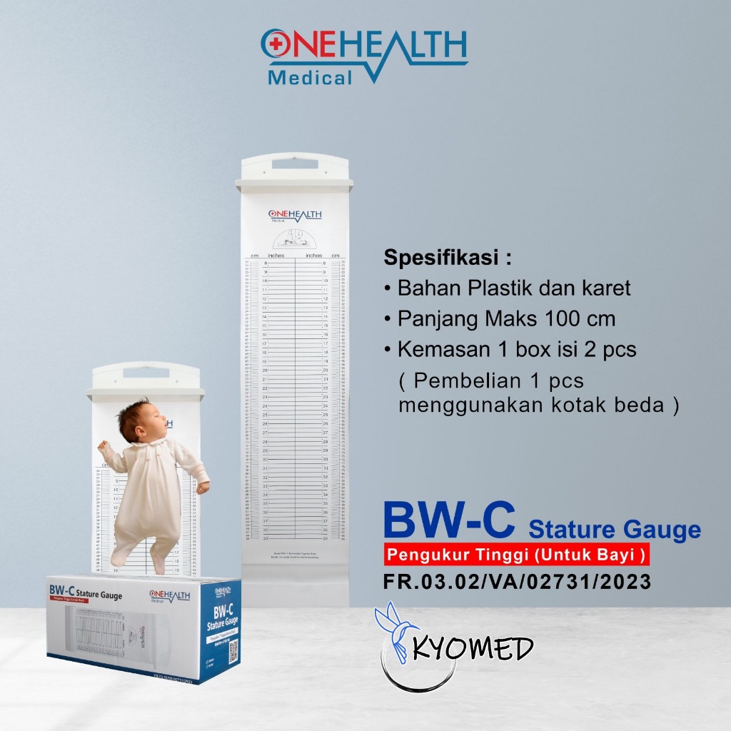 Jual Meteran Bayi WB-C ONEHEALTH / Pengukur Panjang WBC / Baby Stature Meter BW-C [ Kyomed ...