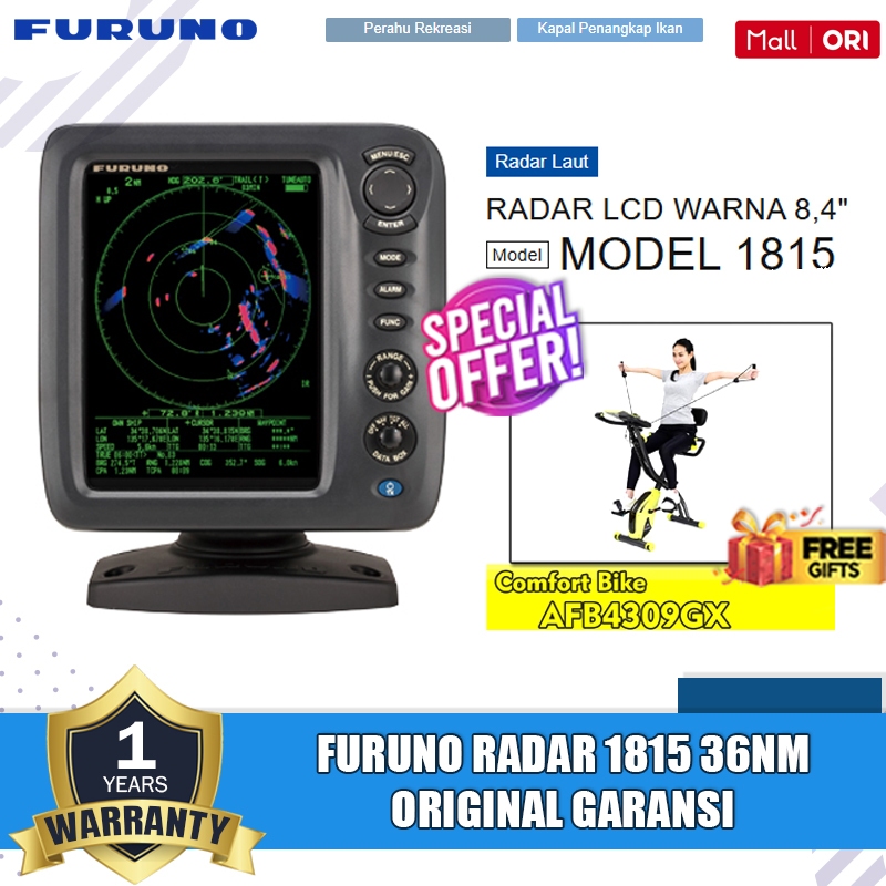 Jual FURUNO Radar 1815 36Nm Furuno 1815 Lcd Color 8.4 inch Radar Kapal ...