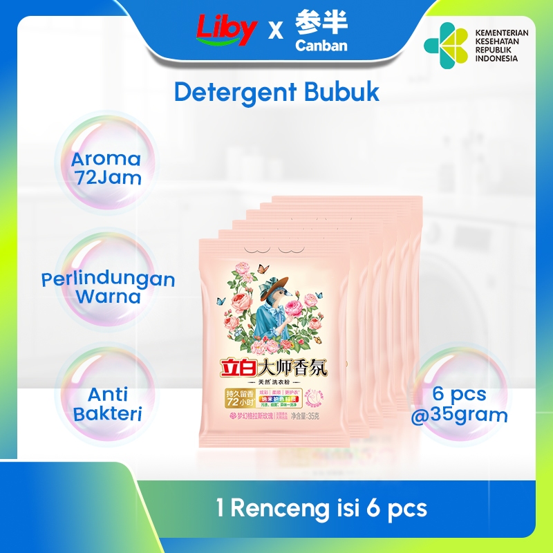 Jual 【1 RENCENG ISI 6 PCS】LIBY Master Fragrance Laundry Detergent Bubuk ...
