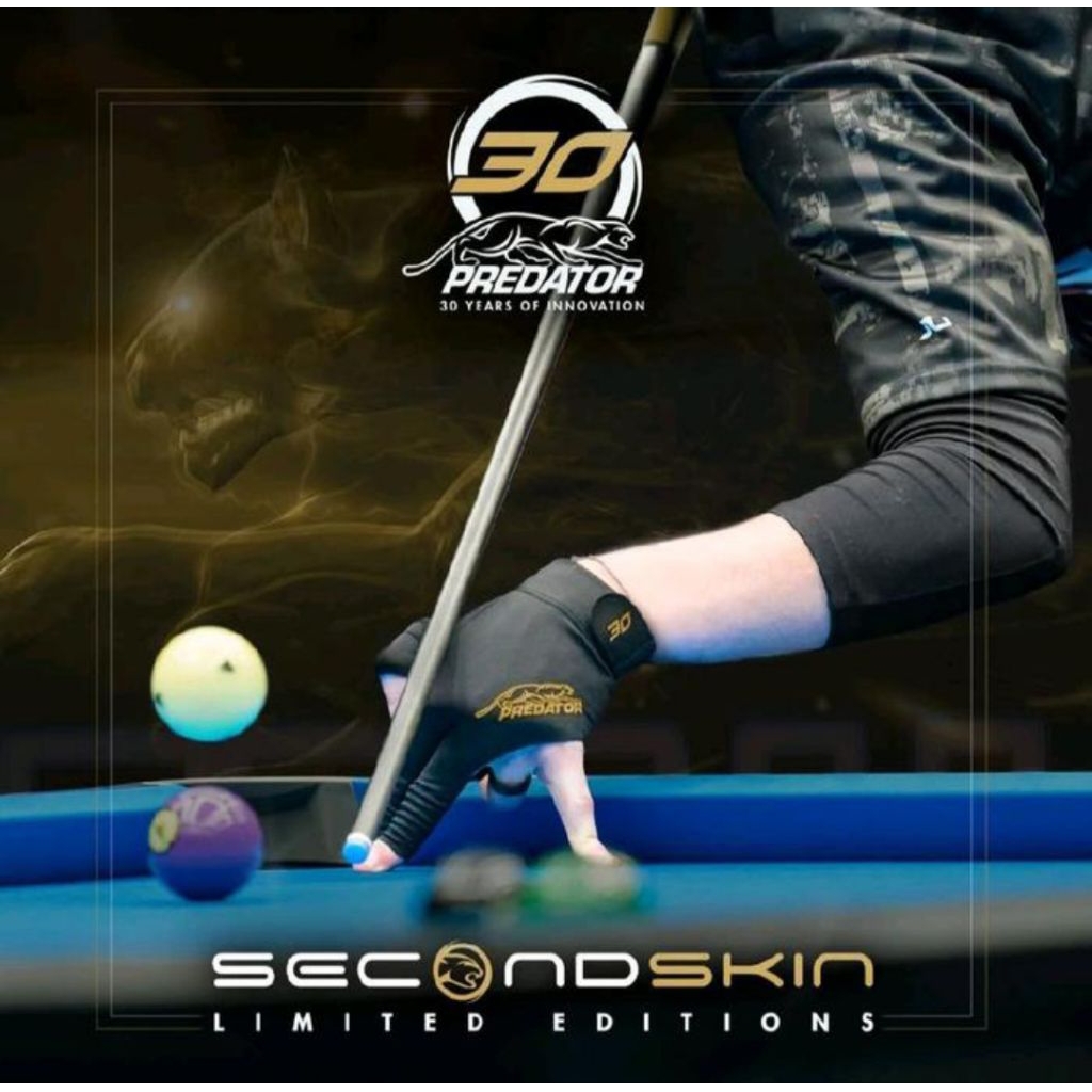Jual PREDATOR SECOND SKIN BLACK & GOLD BILLIARD GLOVE - 30 ANNIVERSARY ...