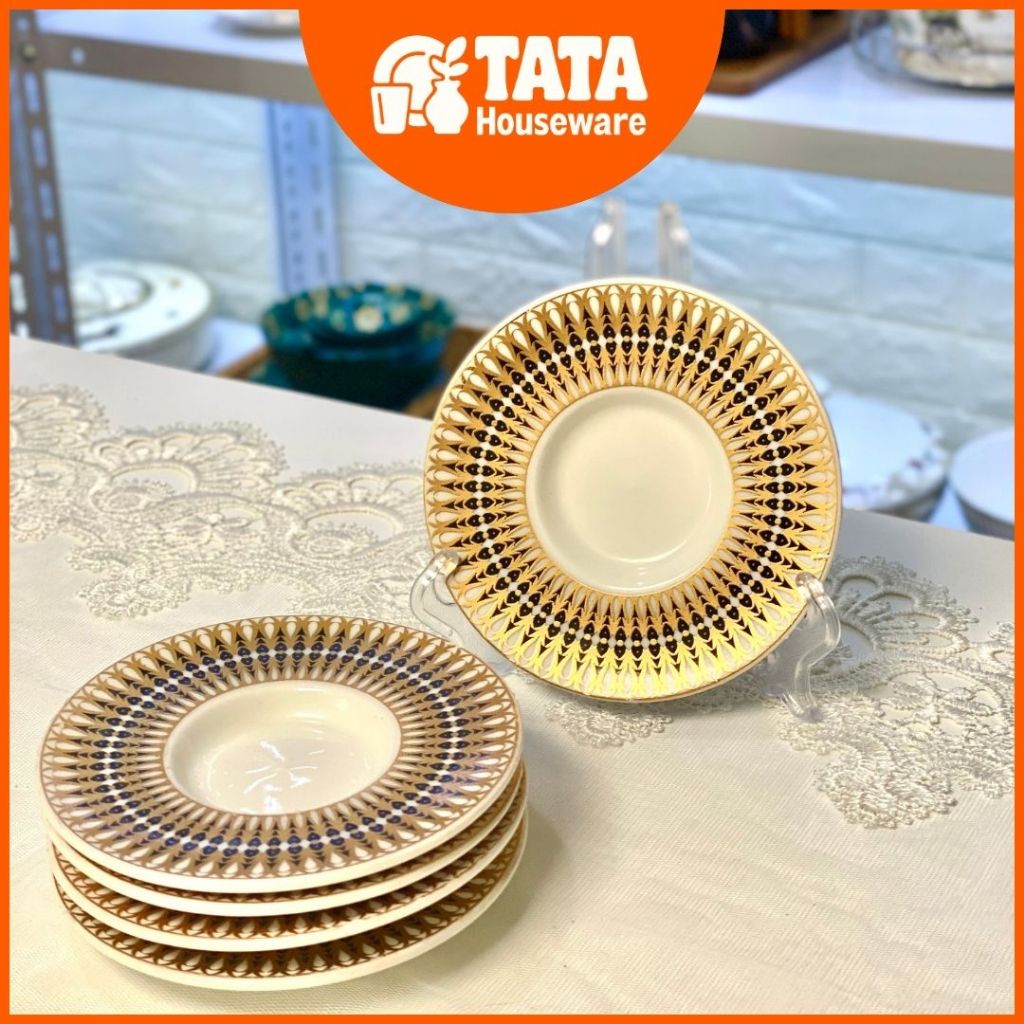 Jual [TATA] Piring Mini Keramik / Piring Makan Dessert / Piring Kecil ...