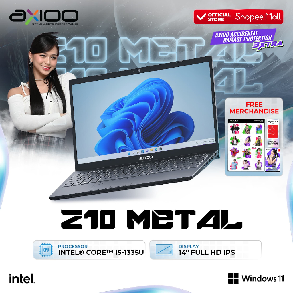 Jual Axioo MyBook Z10 Metal Series Gen 13 Intel Core i5-1335U/16GB/1TB/FHD IPS - Windows 11 ...