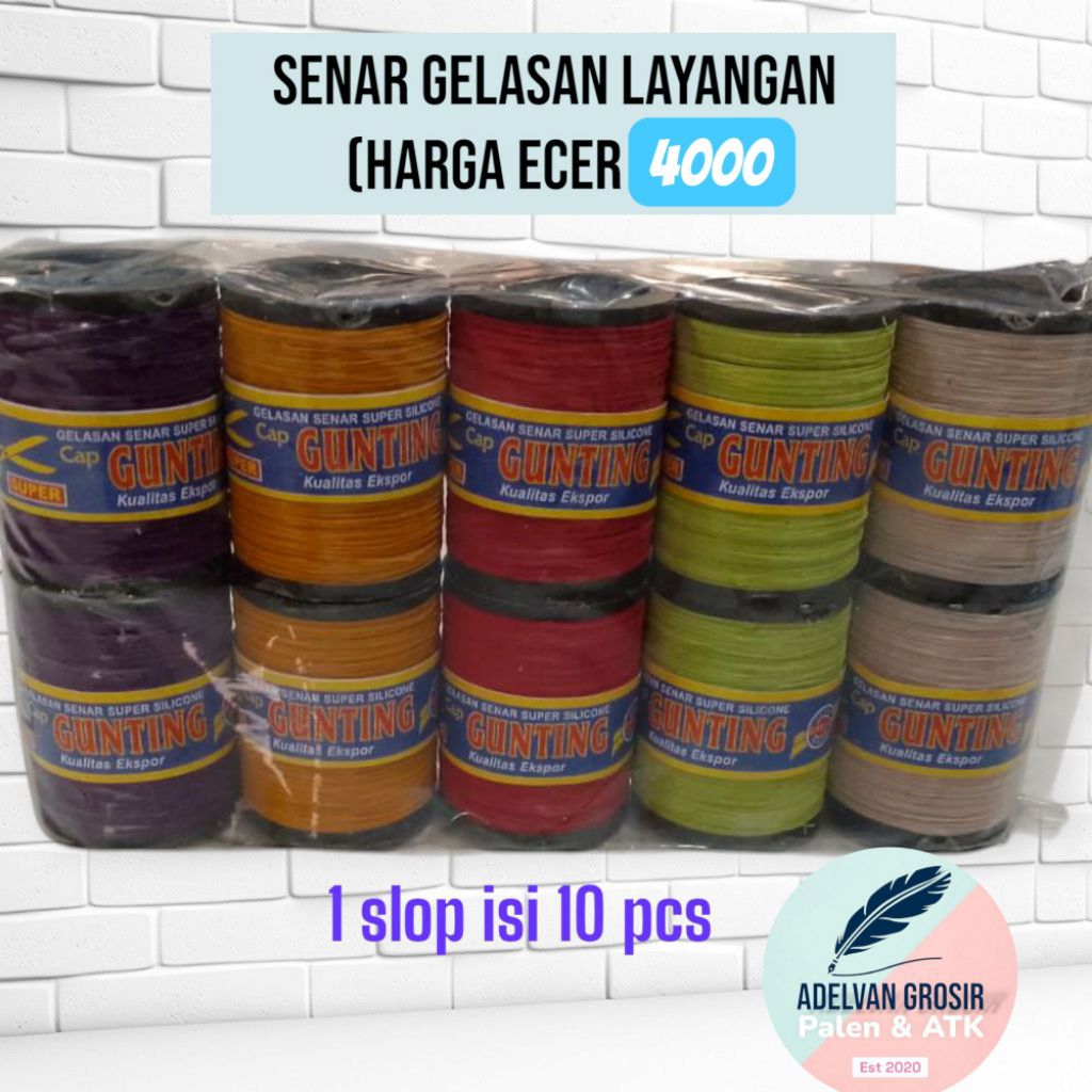 Jual Senar gelasan layangan ecer 4000 1 slop isi 10 pcs | Shopee Indonesia