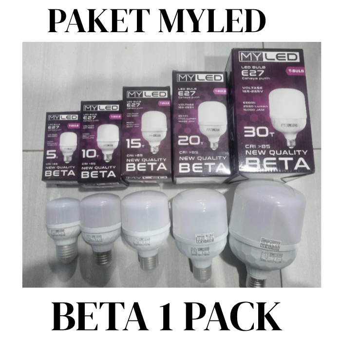 Jual Lampu Myled Beta 1 PACK 5Watt 10Watt 15Watt 20Watt 30Watt 40Watt ...