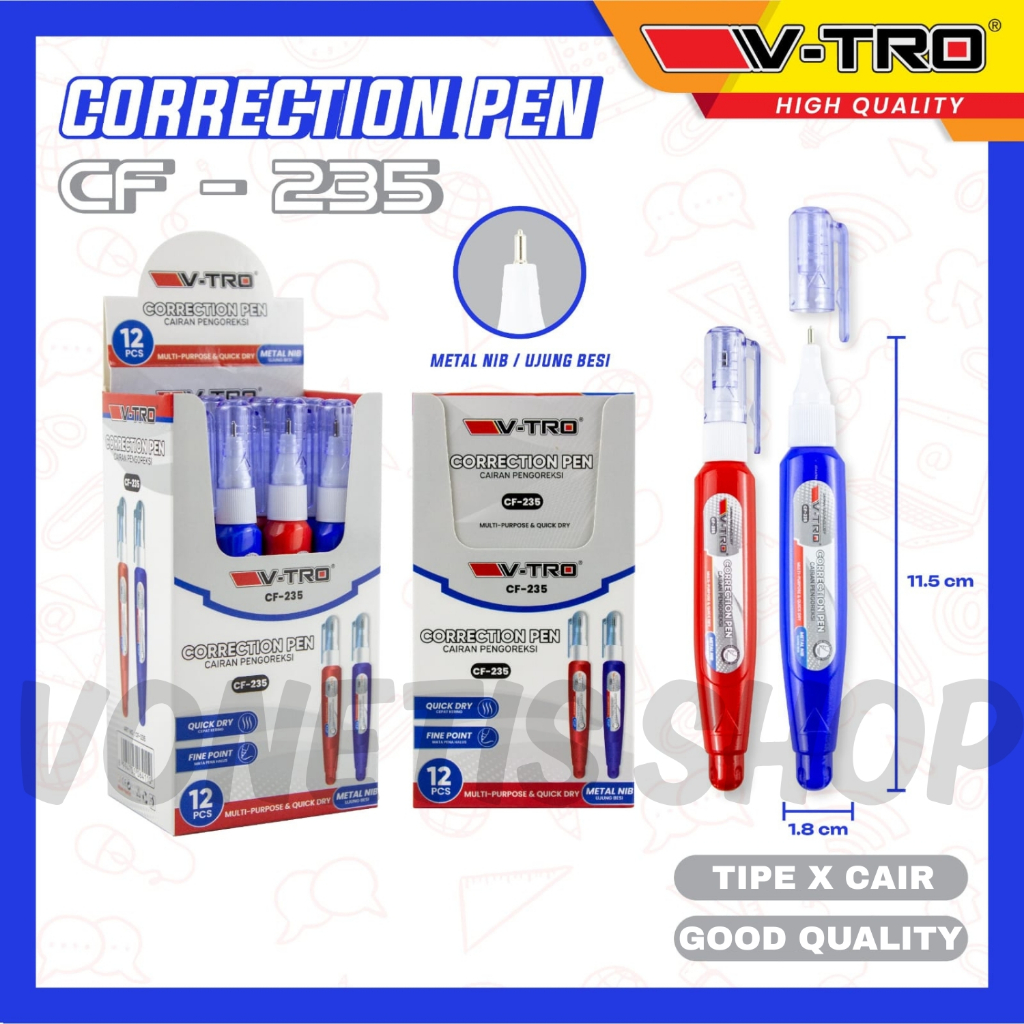 Jual (1 Pcs) Tipe X Cair / Correction Fluid / Cairan Koreksi Pen ...