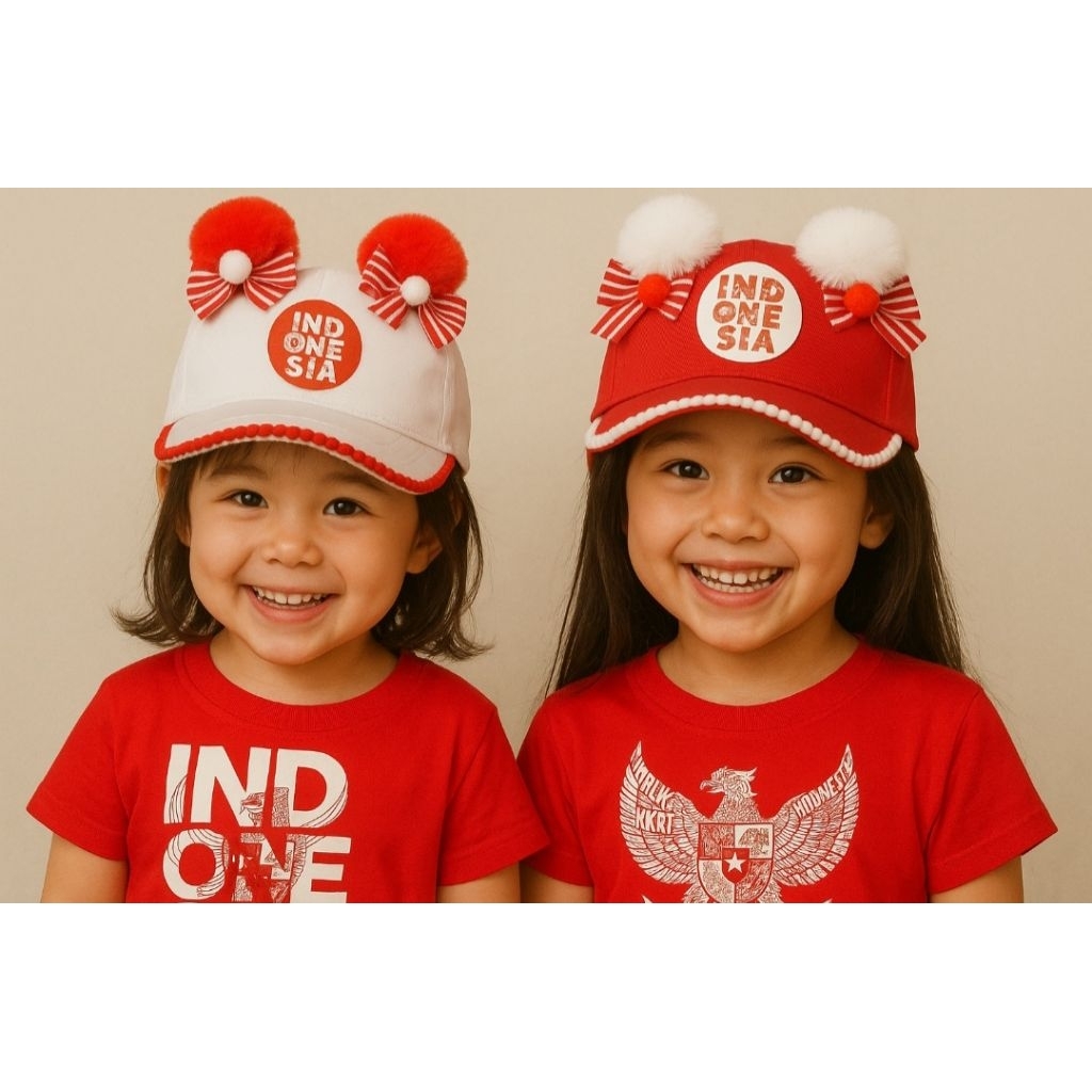 Jual Topi Anak Agustusan Topi Merah putih | Shopee Indonesia