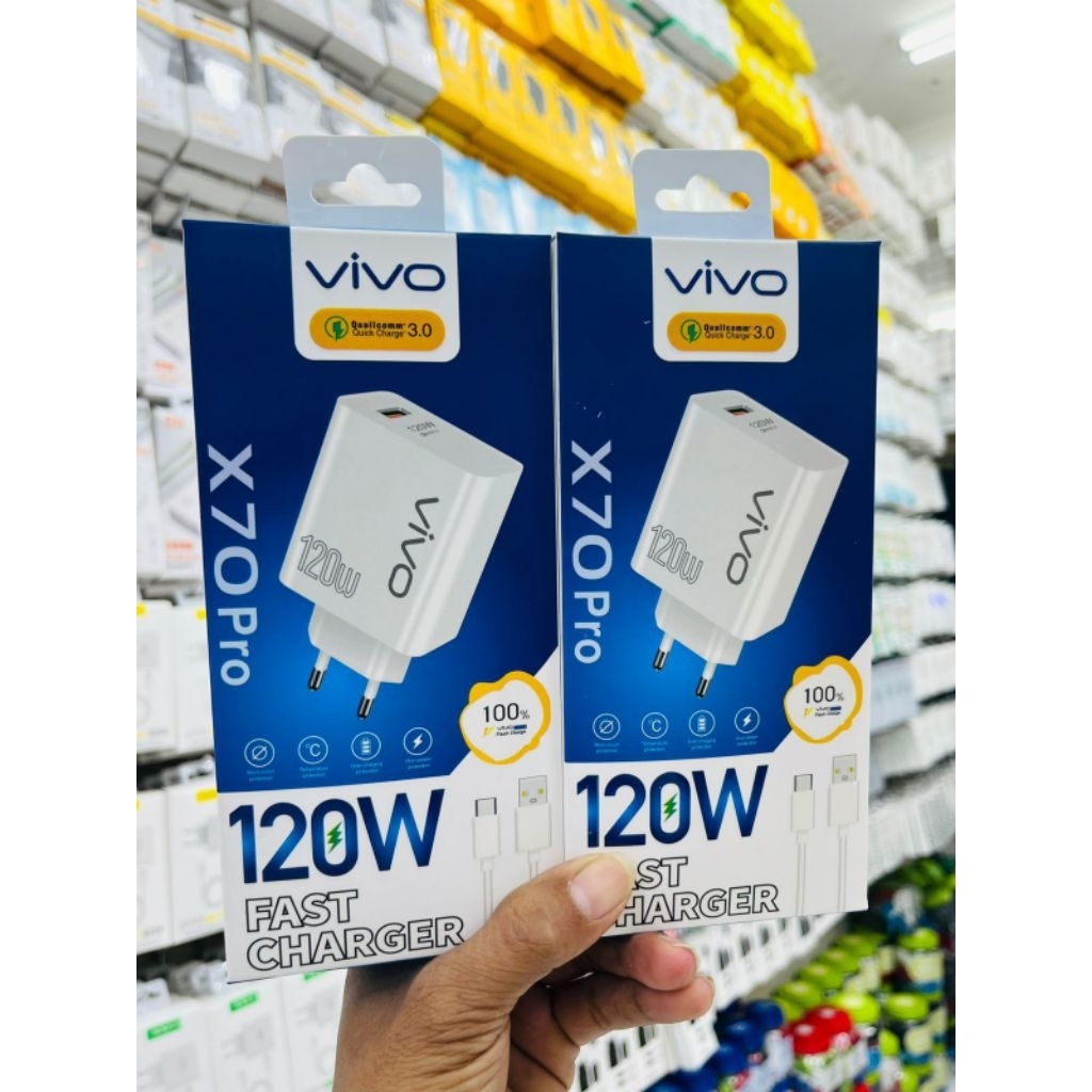 Jual Charger Vivo X70 PRO 120W Original Max Flash Charging - Micro USB & Type C | Shopee Indonesia