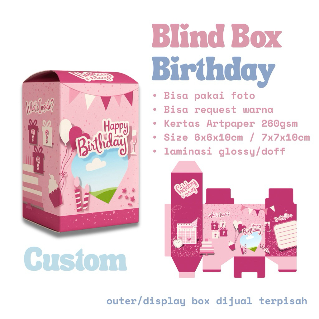 Jual Blind Box Kado Ulang Tahun Custom | Hadiah Misteri Unik & Lucu ...