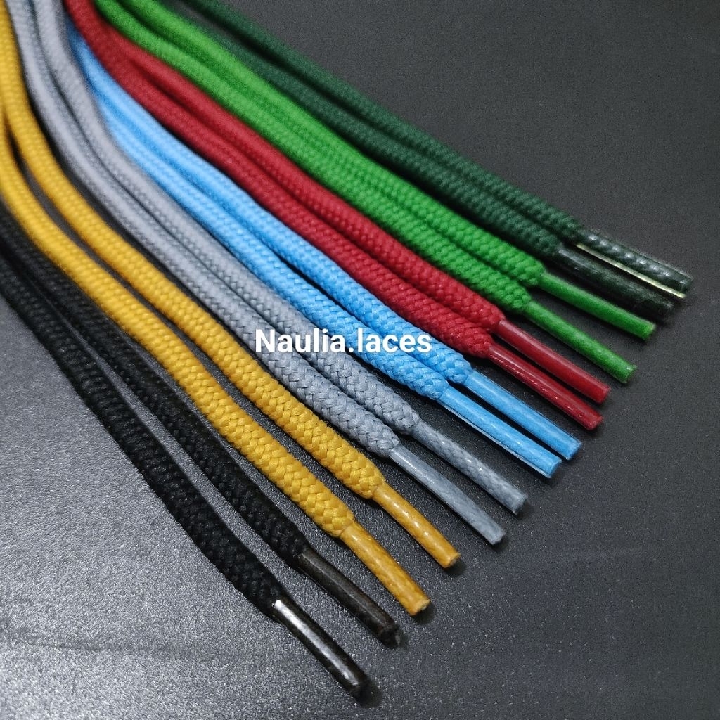 Jual Tali sepatu bulat polyester premium 5mm. | Shopee Indonesia