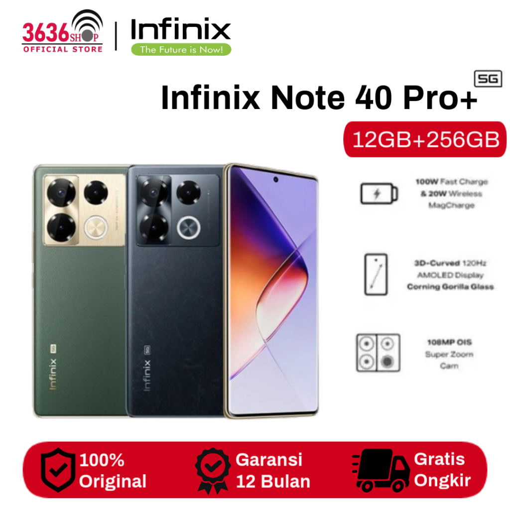 Jual Infinix Note 40 Pro Plus 5G [ Free Magpower ] 12GB+256GB Garansi ...