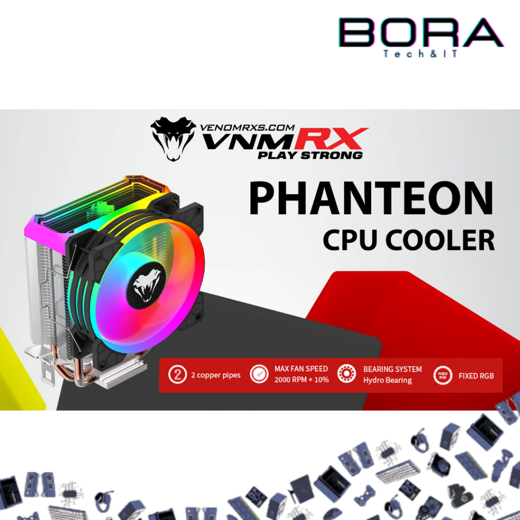 Jual VENOMRX PANTHEON Tower CPU Cooler Processor For Intel & AMD Fan ...