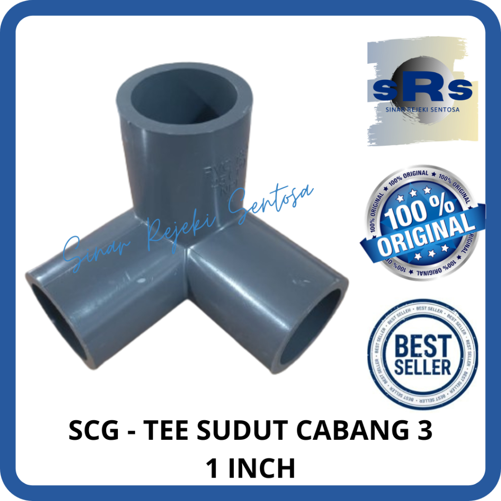 Jual SCG - FITTING PIPA PVC/SAMBUNGAN PIPA PVC TEE SUDUT CABANG 3 ...