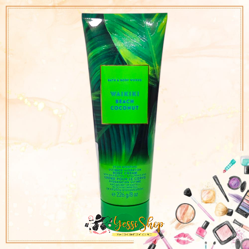 Jual Bath & Body Works Waikiki Beach Coconut 24 HR Moisture Ultimate Hydration Body Cream 226g ...